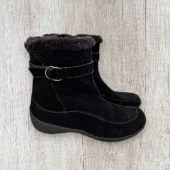 Naturalizer | Shoes | Naturalizer Black Gray Suede Valour Zip Side ...